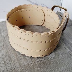 CAbi | Accessories | Cabi Lattice Scalloped Wide Belt | Poshmark